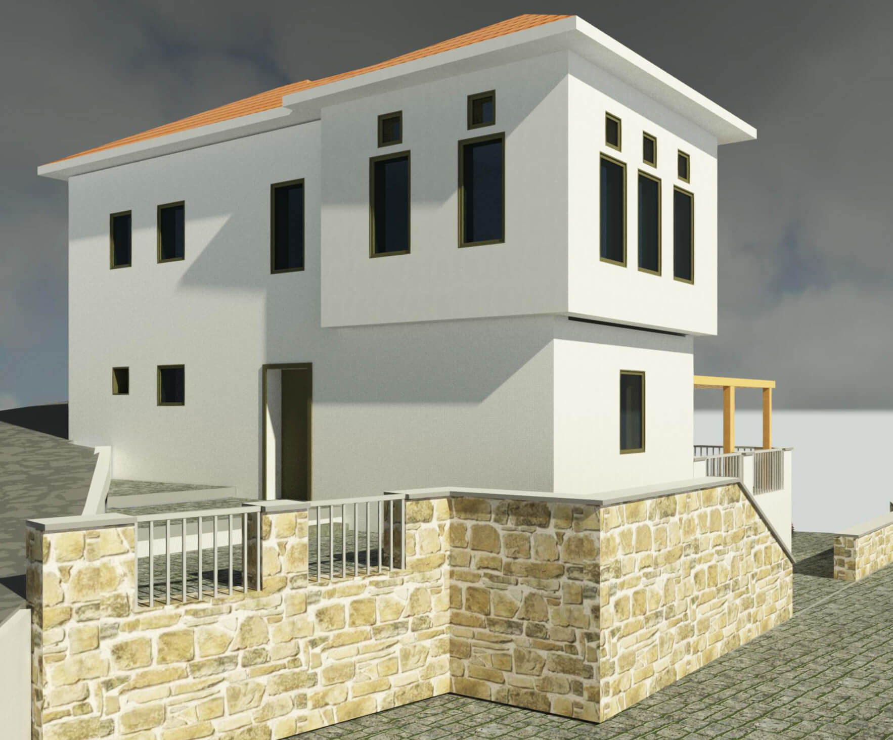 Προσθήκη καθ' ύψος και κατ' έκταση σε ισόγεια κατοικία | Αρχιτεκτονικό ...